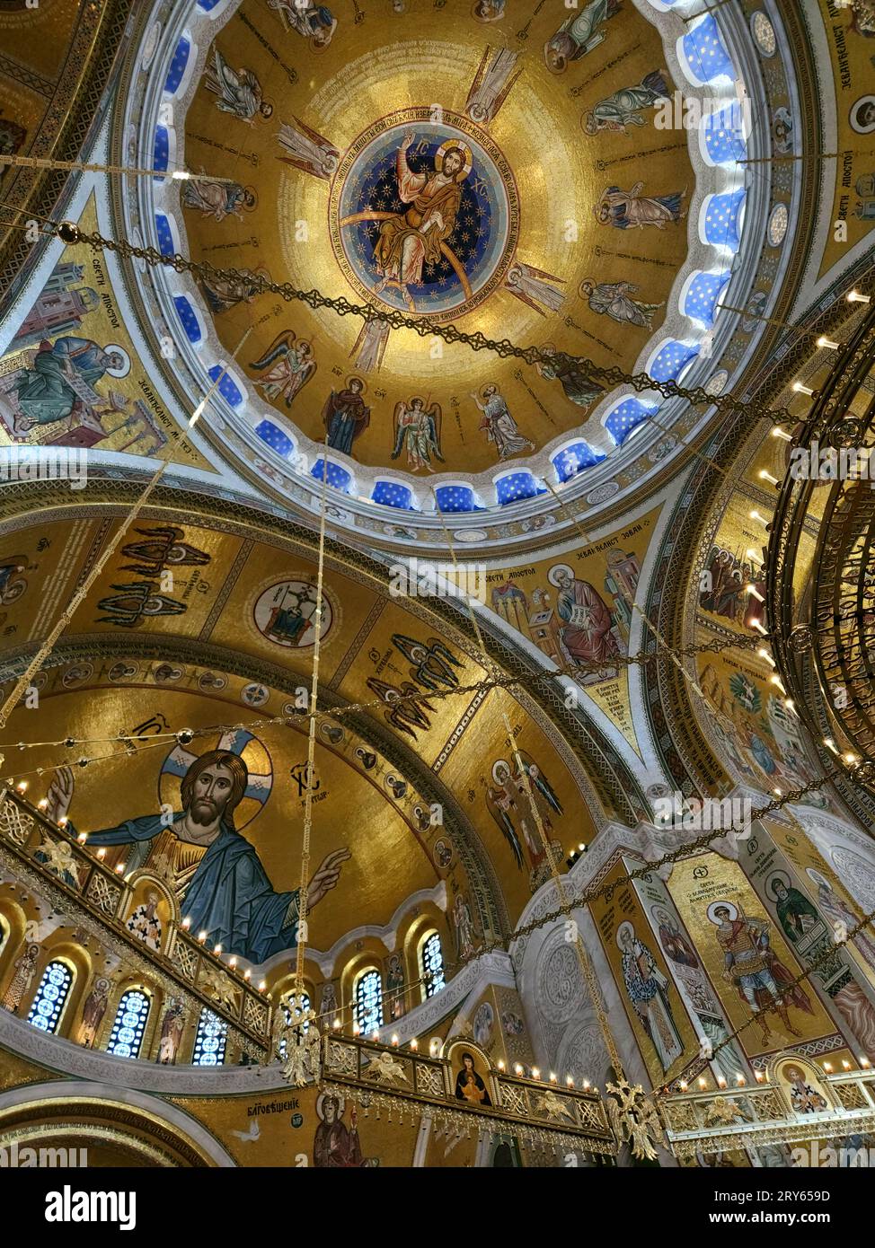 Ceiling paintings in orthodox church hi-res stock photography and ...