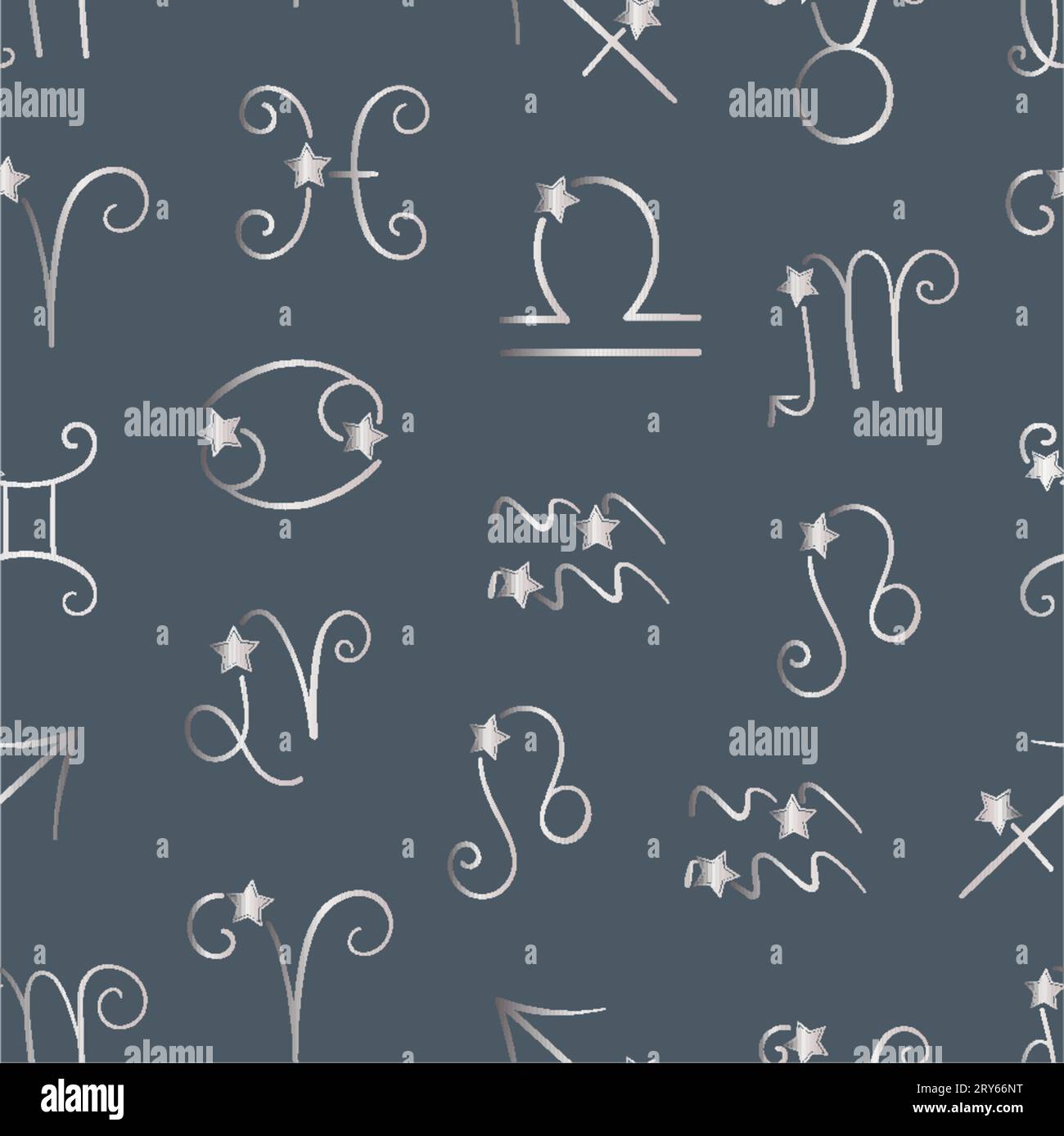 Seamless constellation pattern on blue background, vector Stock Vector ...