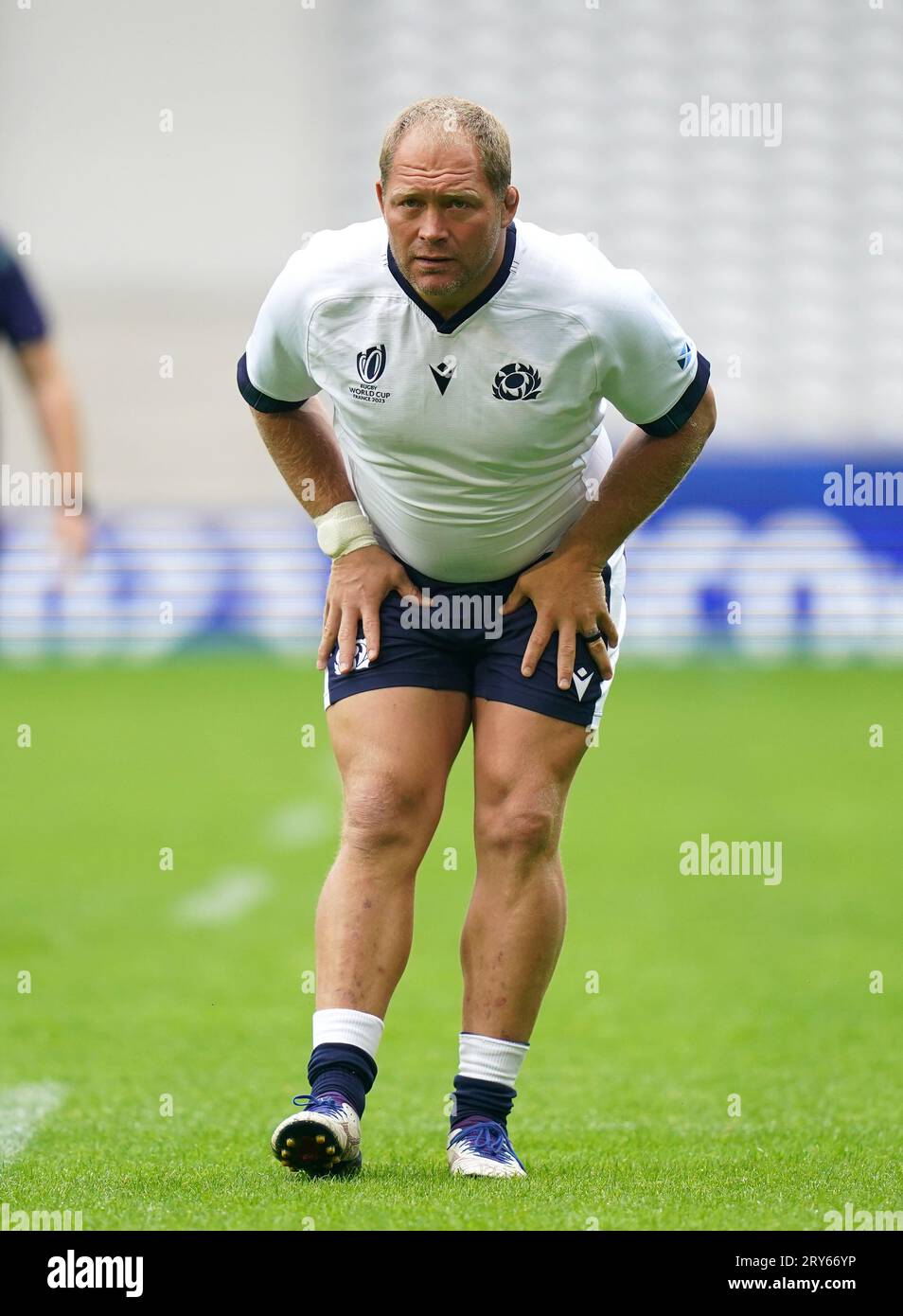 Scotland's WP Nel during a training session at the Stade Pierre Mauroy ...