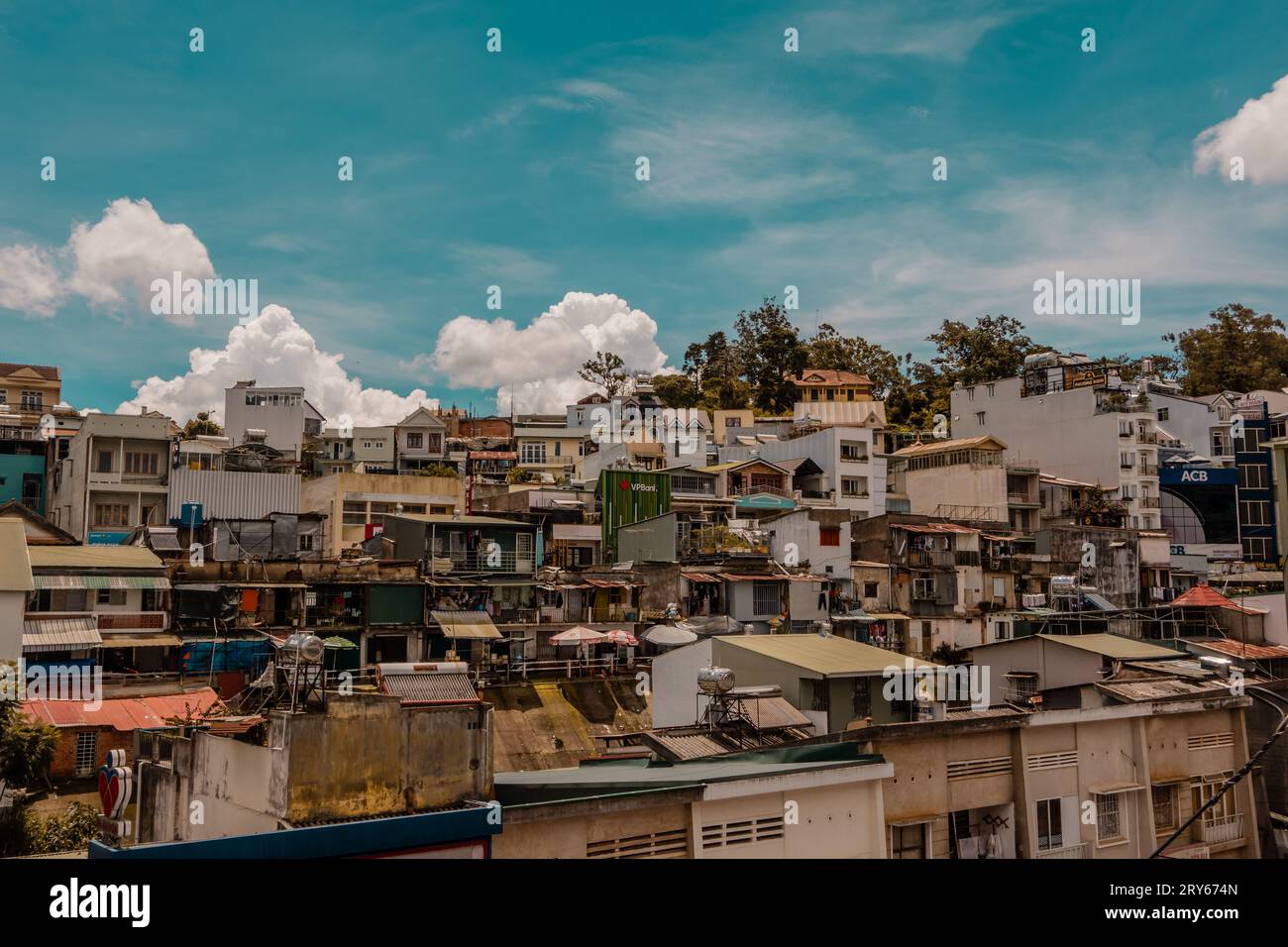 Houses in the center of Dalat, Vietnam Stock Photo - Alamy