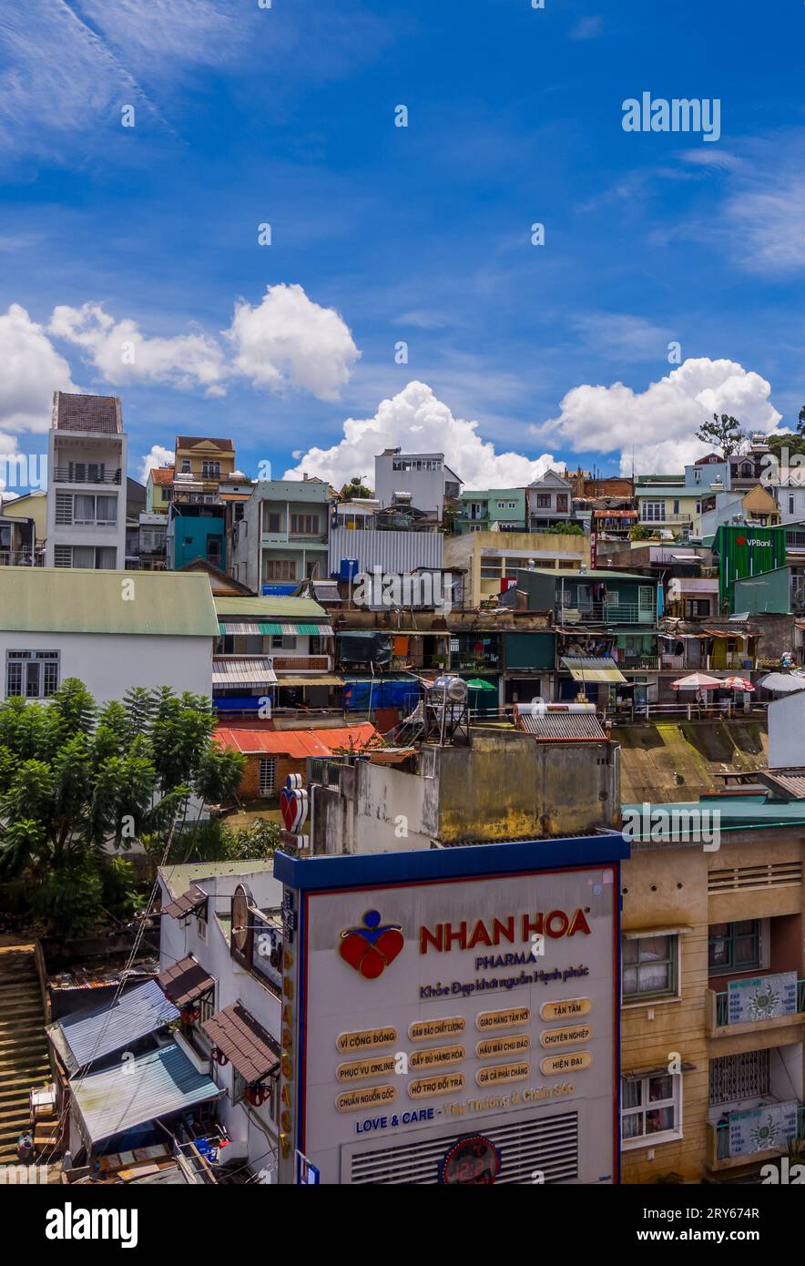 Houses in the center of Dalat, Vietnam Stock Photo - Alamy