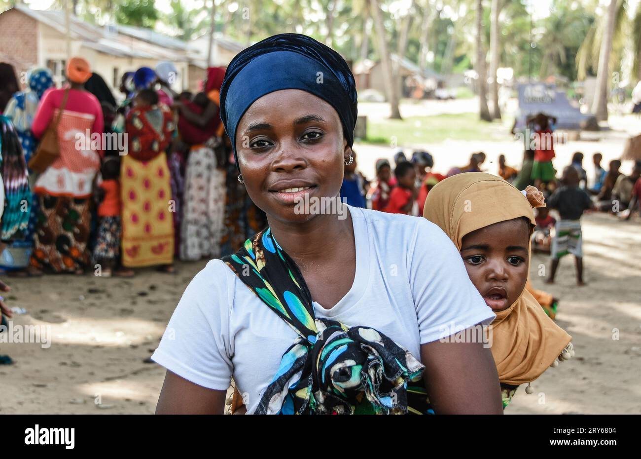 Nitekela village resident, Asumini Matola poses for a picture with her ...