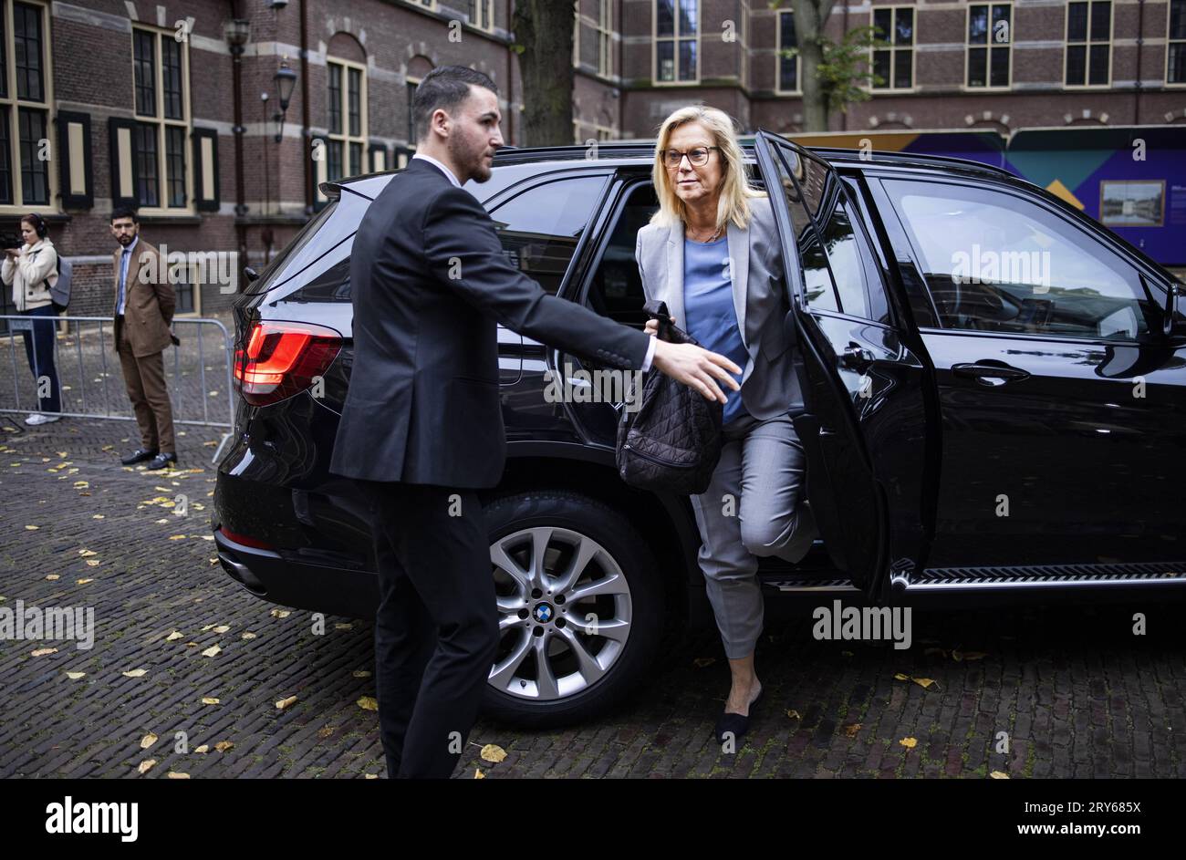 THE HAGUE - Sigrid Kaag, outgoing Minister of Finance, speaks to the ...