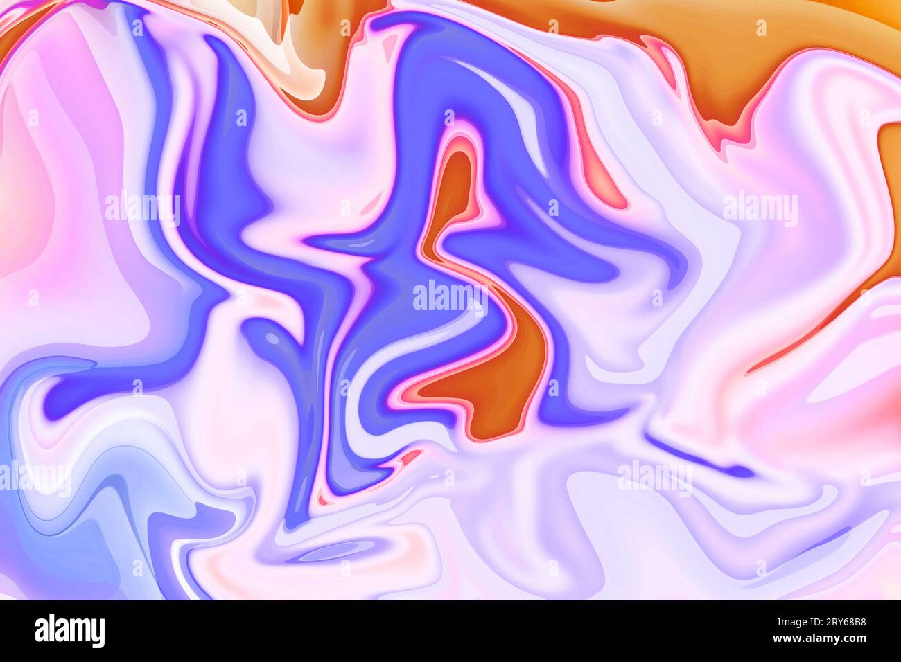 artistic exploration of vibrant hues in graphic illustration of liquid ...