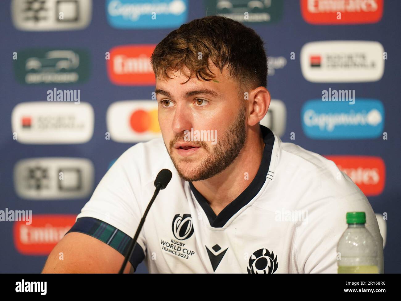 Scotland's Ollie Smith at the Stade Pierre Mauroy, France. Picture date ...