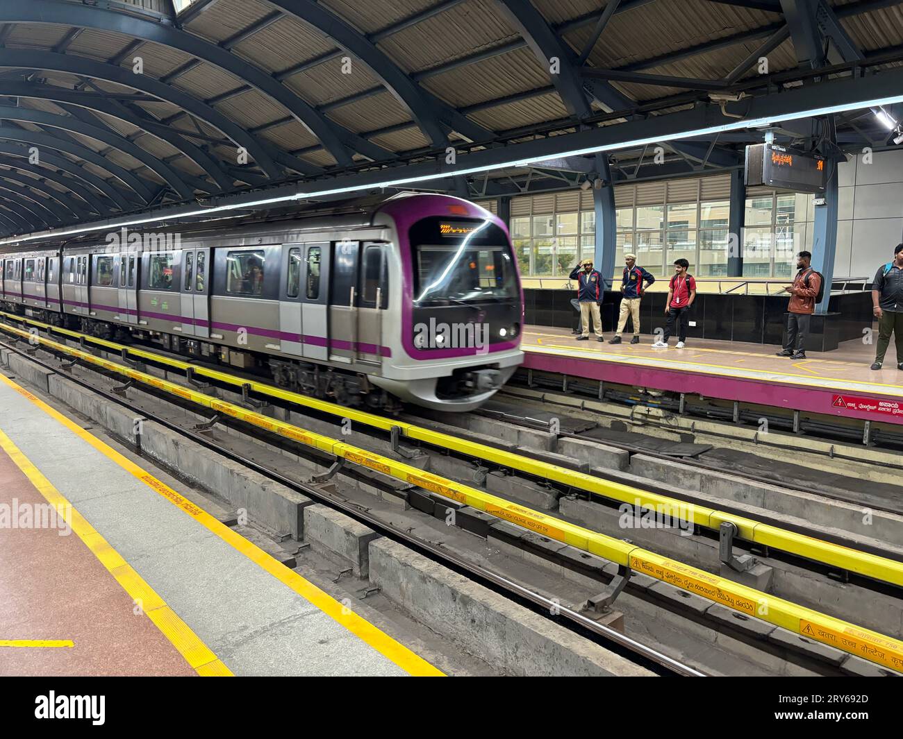 Exclusive high quality shots of Namma metro train in MG road,Bengaluru ...