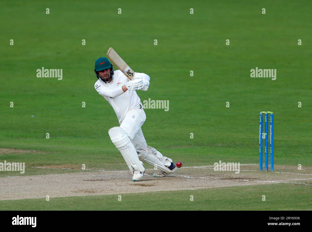 Leicestershire's Sam Evans bats during day four of the LV= Insurance ...