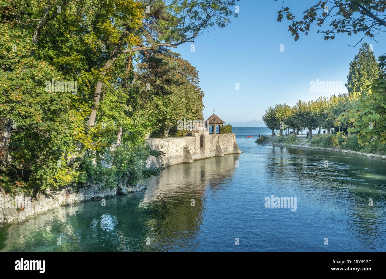 Constance. The Lake Constance with Dominican Island or Konstanz Island ...