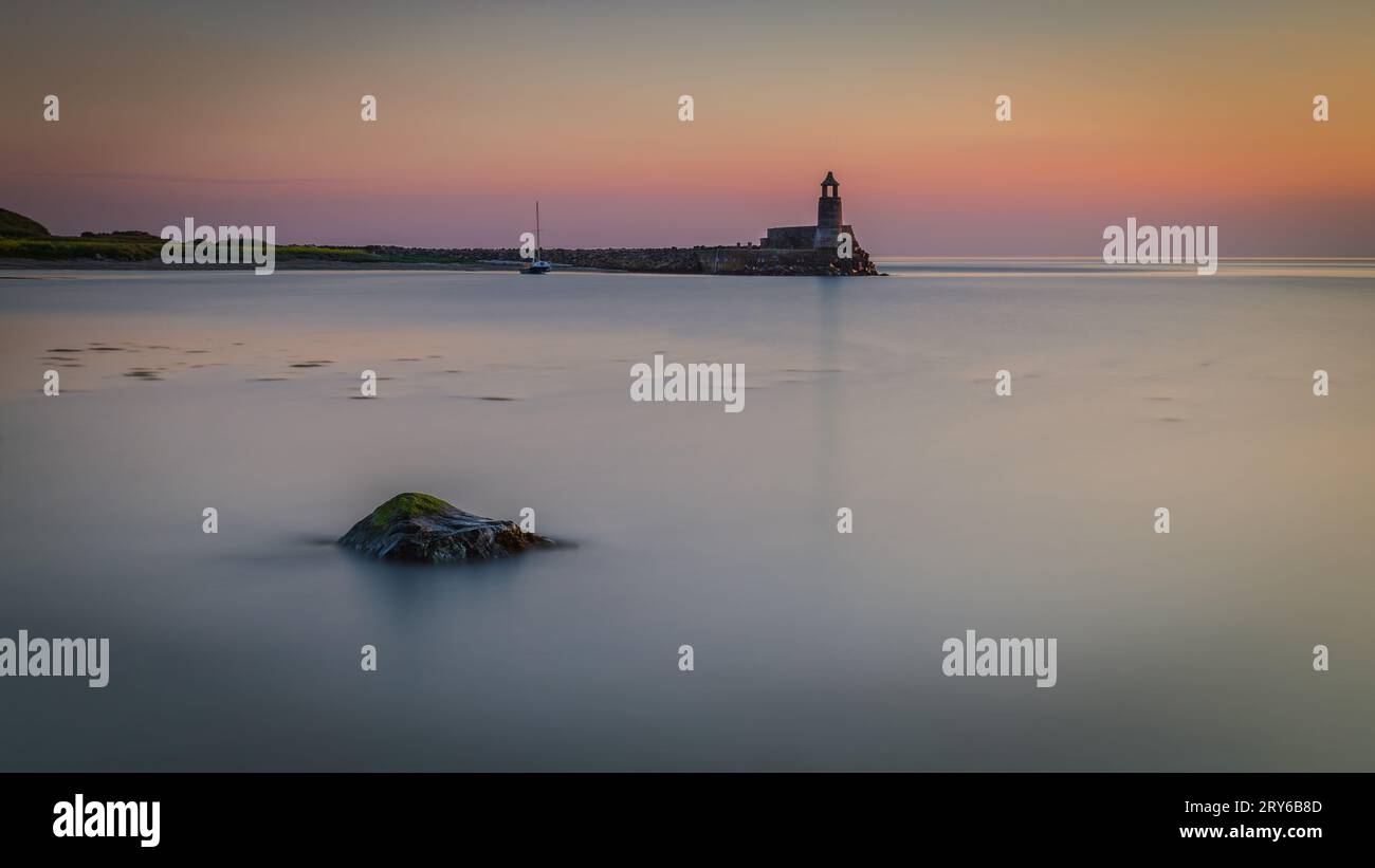 Port Logan Lighthouse Stock Photo - Alamy