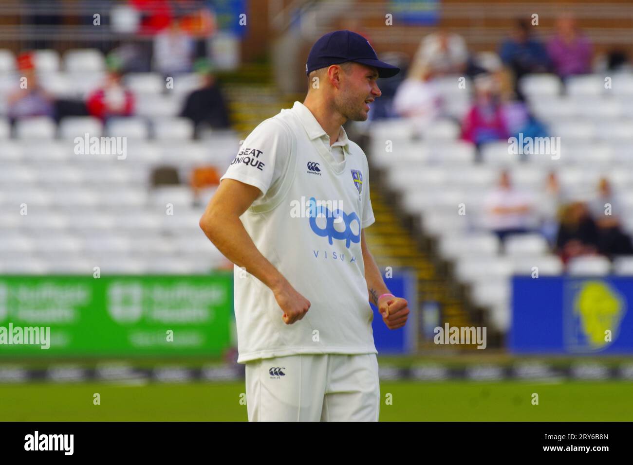 Chester le Street, 29 September 2023. Jonathan Bushnell playing for ...