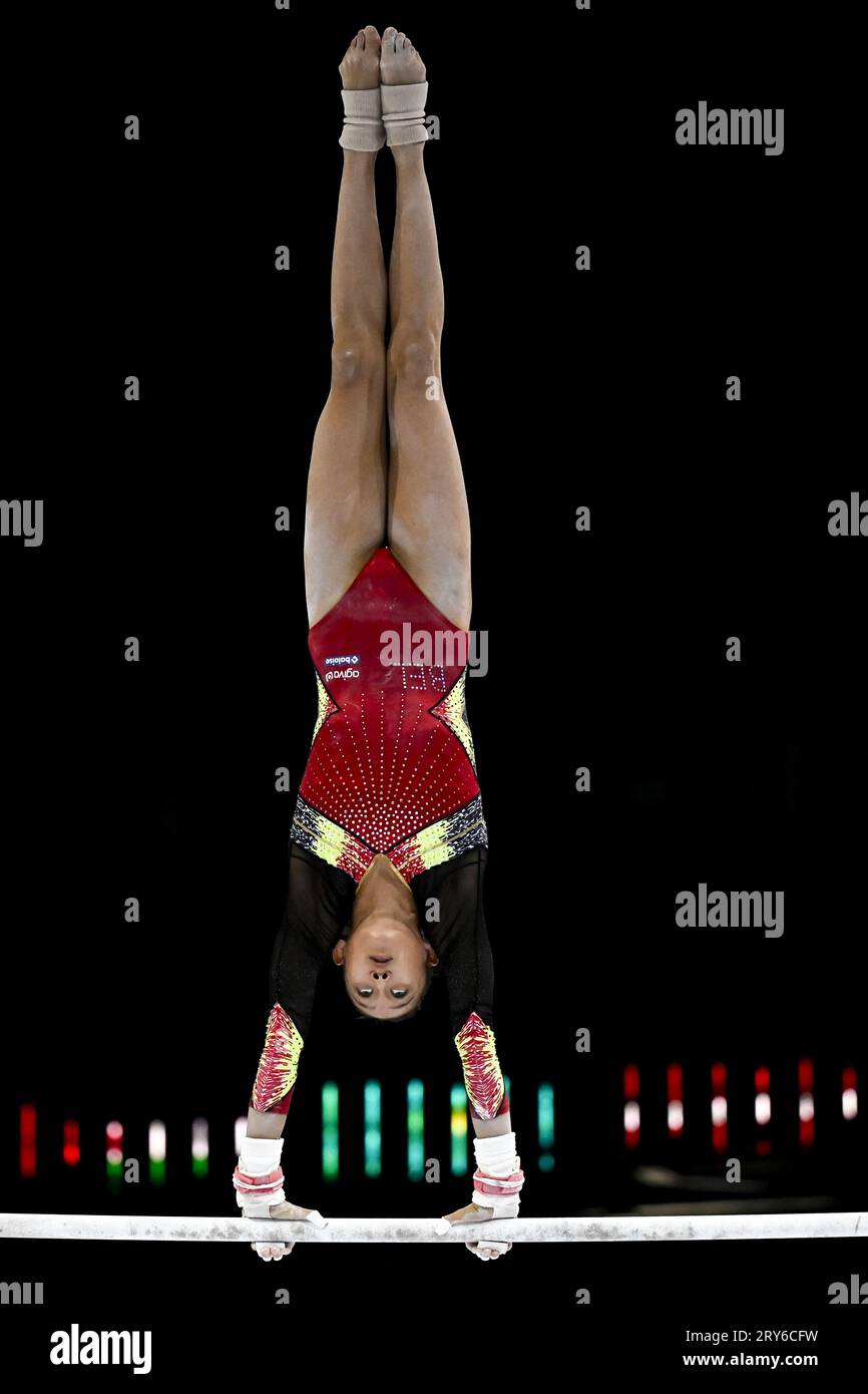 Antwerp, Belgium. 29th Sep, 2023. Belgian Erika Pinxten pictured in ...