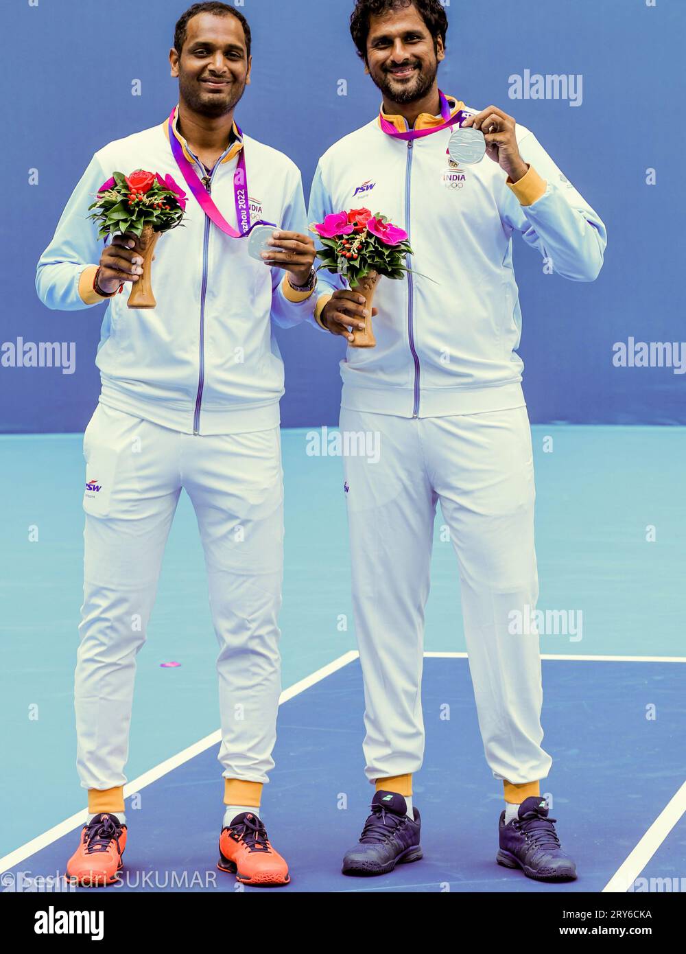 TENNIS Men's Doubles final, Ramkumar Ramanathan and Saketh Myneni ...