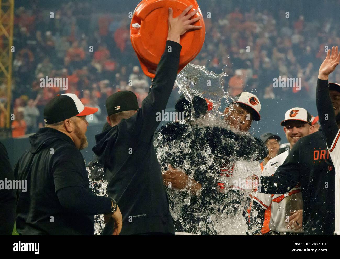 Baltimore, USA. 28th Sep, 2023. BALTIMORE, MD - SEPTEMBER 28: Orioles ...