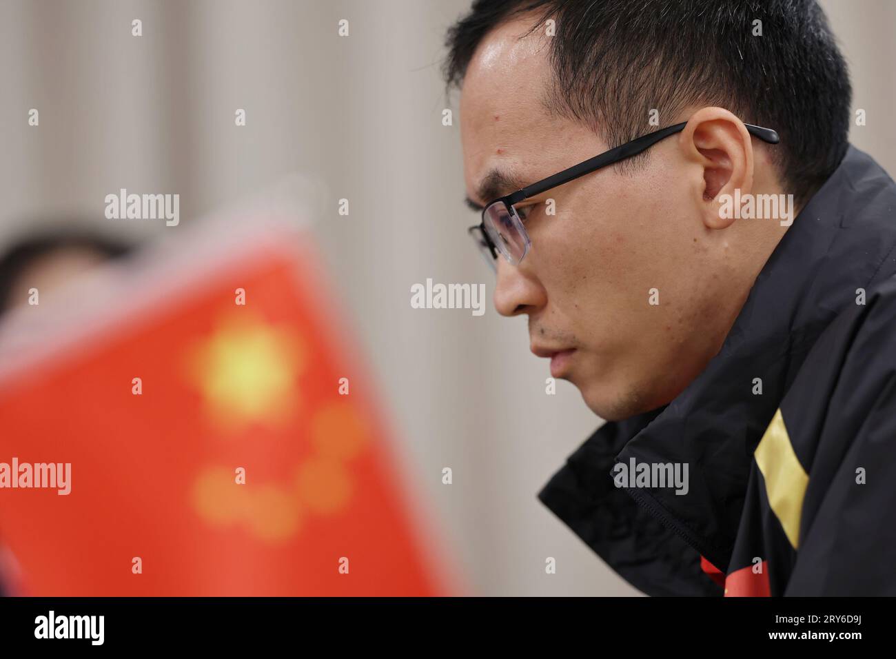 Hangzhou, China's Zhejiang Province. 29th Sep, 2023. Zhao Xinxin of ...