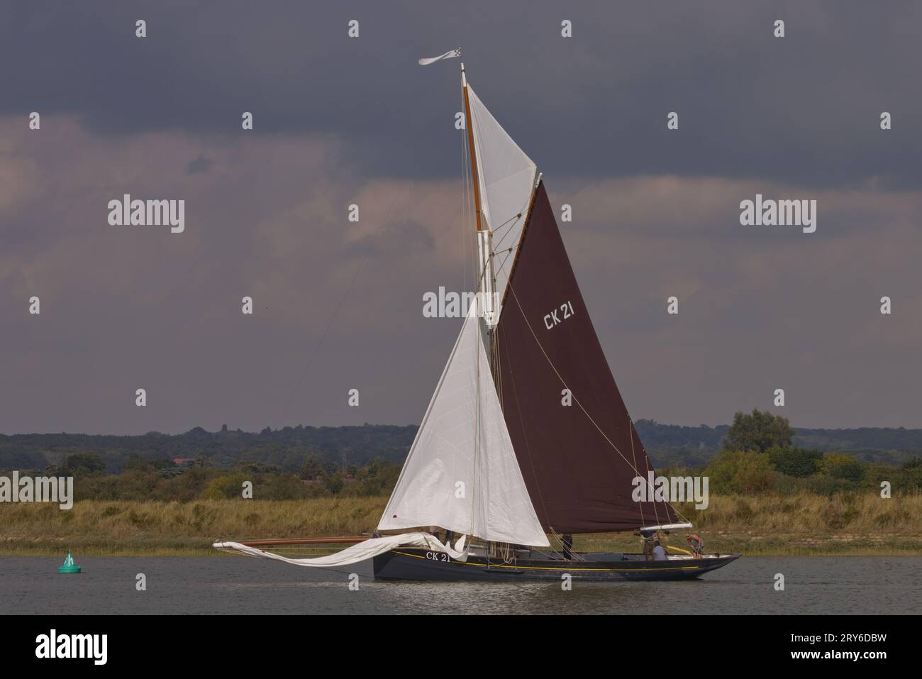 The oyster smack Maria, CK 21, Maldon Regatta, 2023 Stock Photo - Alamy