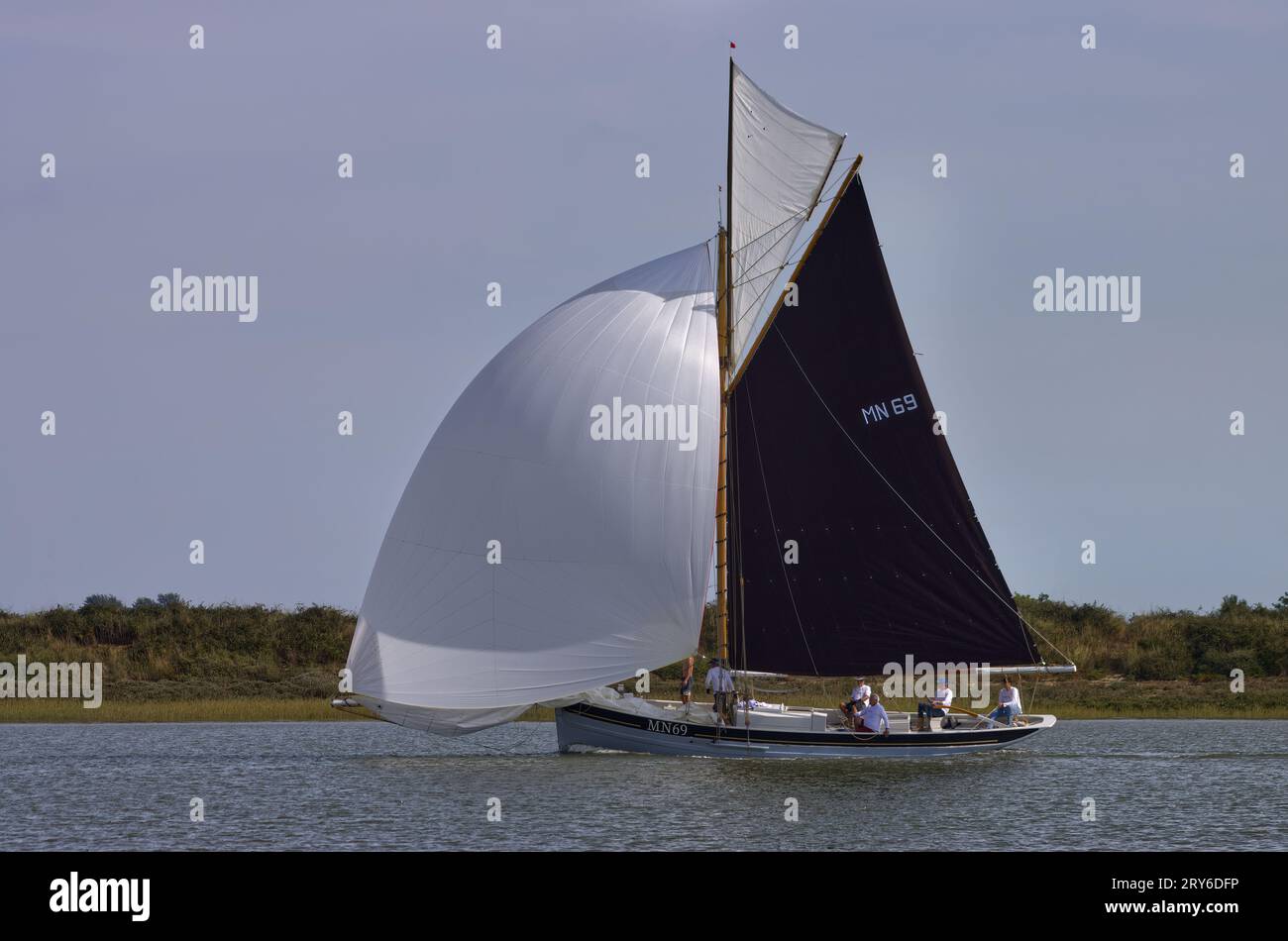 The oyster smack Martha II, MN69, Maldon Regatta, 2023 Stock Photo - Alamy