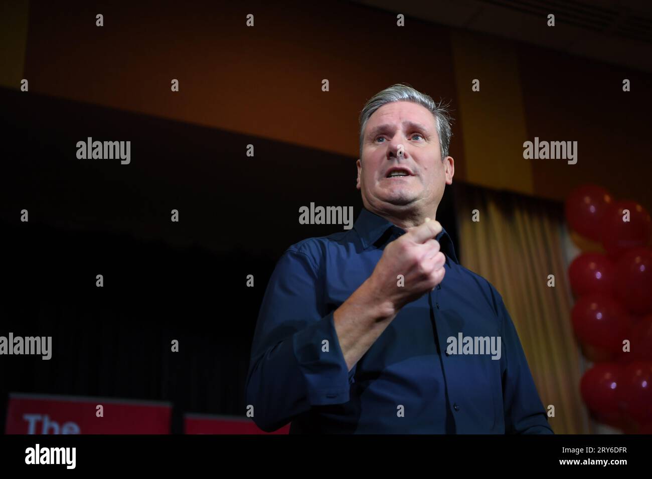 Labour leader Sir Keir Starmer at a party rally in Rutherglen ahead of ...
