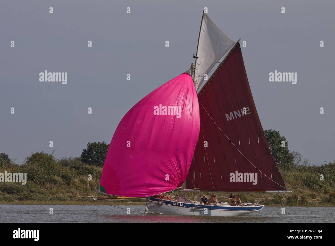 The oyster smack Polly, MN12, Maldon regatta 2023 Stock Photo - Alamy