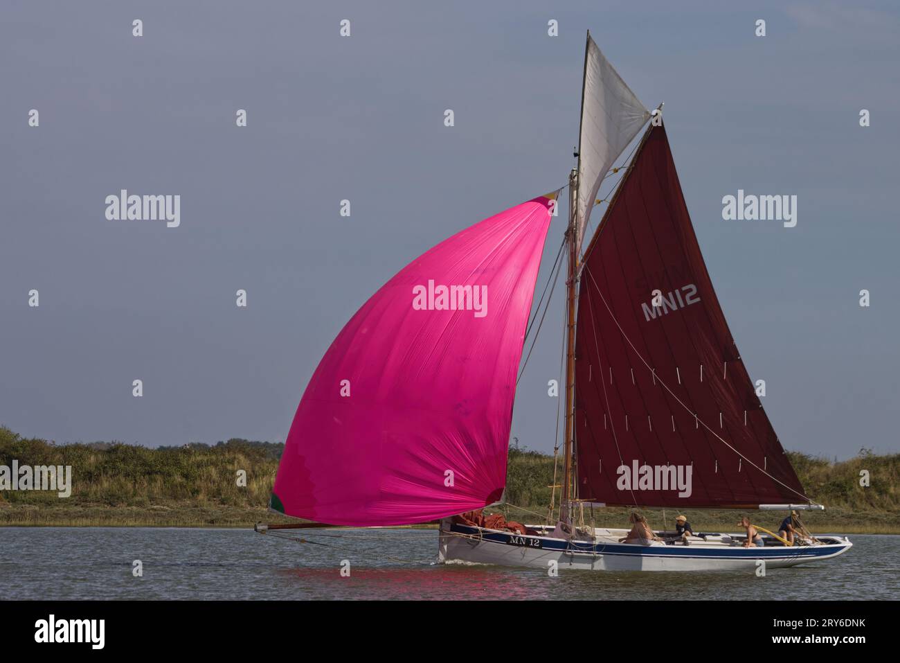 The oyster smack Polly, MN12, Maldon regatta 2023 Stock Photo - Alamy