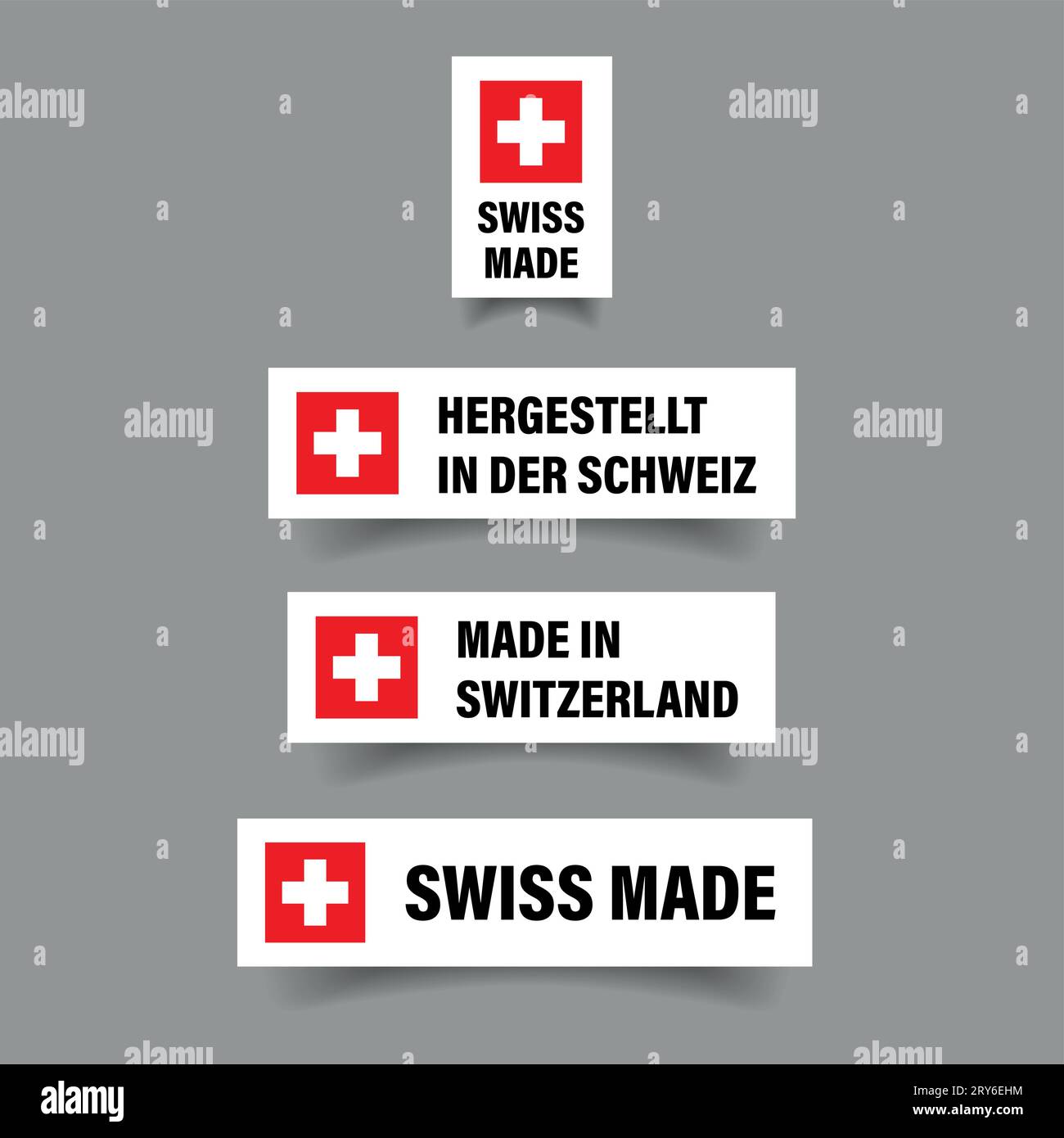Made in Switzerland label tag Stock Vector Image & Art - Alamy