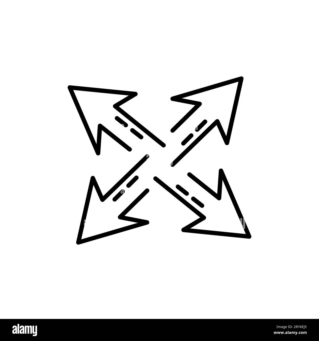 Fullscreen Icon. Expand to full screen sign and symbol. Arrows symbol ...