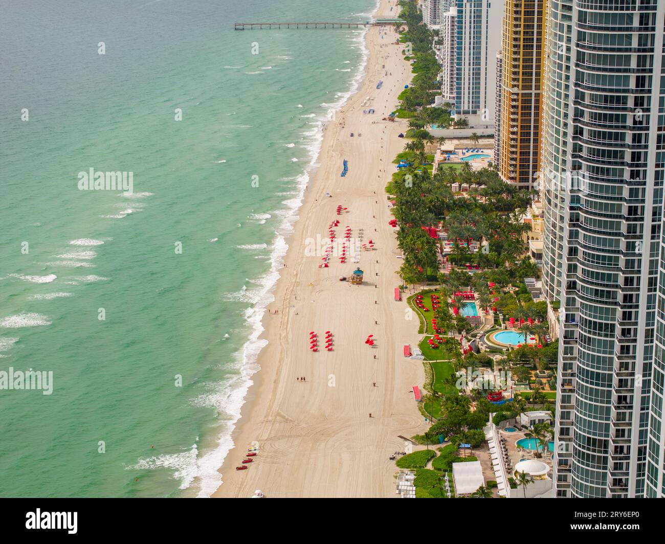 Aerial shot miami beach resort hi-res stock photography and images - Alamy