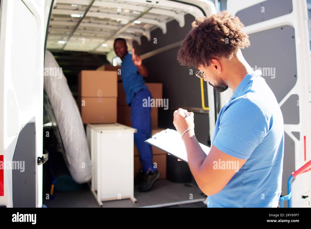 African american man checking boxes hi-res stock photography and images ...