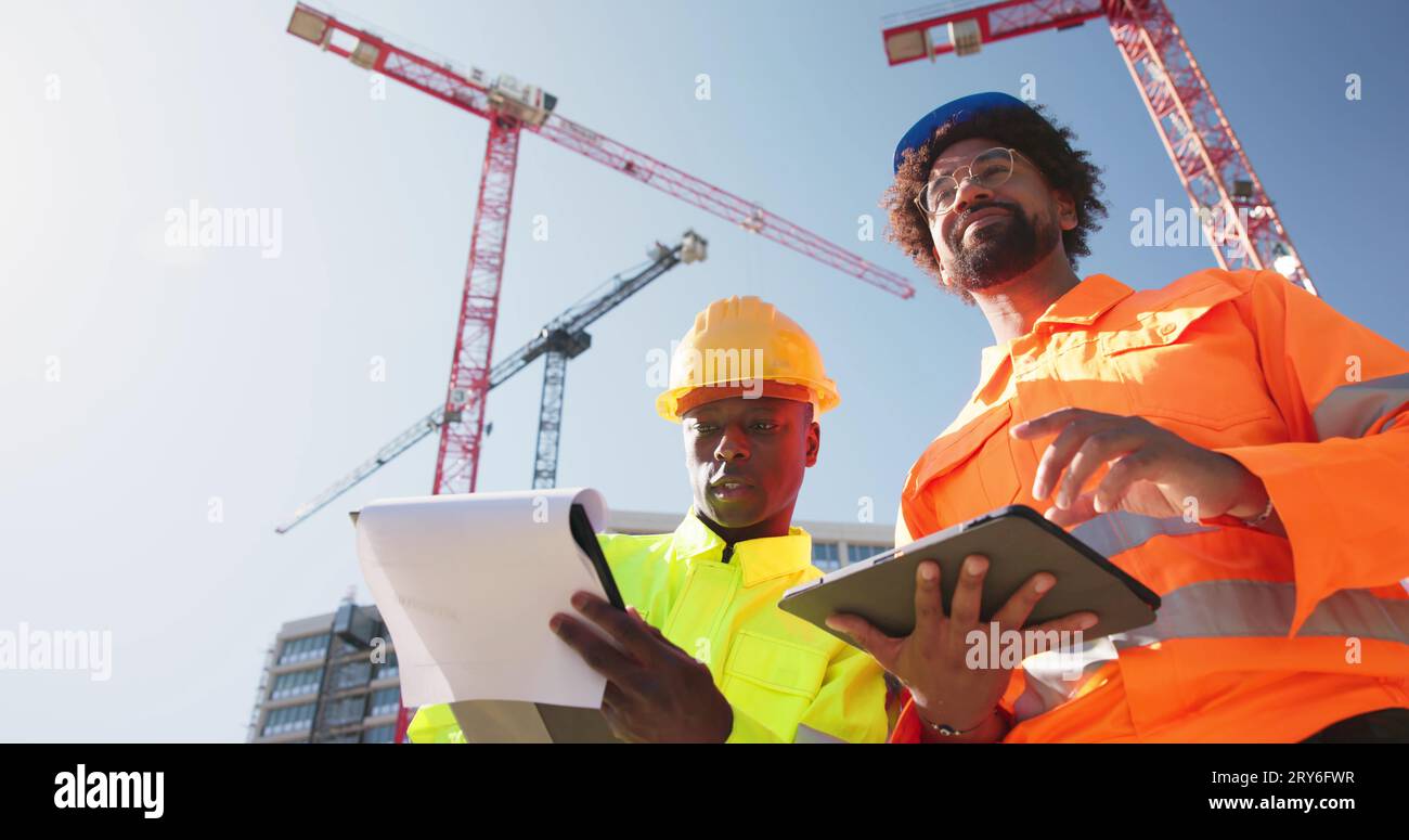 OSHA Inspection Worker At Construction Site. Building Safety Stock ...