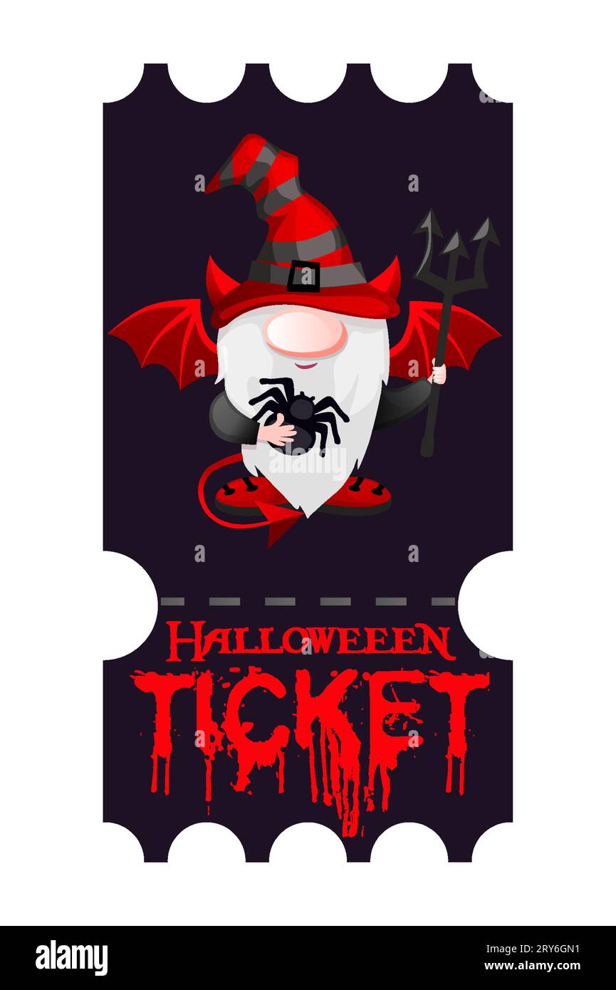 Card template cute gnome Cut Out Stock Images & Pictures - Alamy