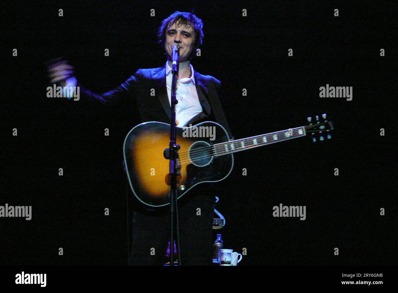 Peter Doherty performs at the Royal Albert Hall, London on 12th July ...