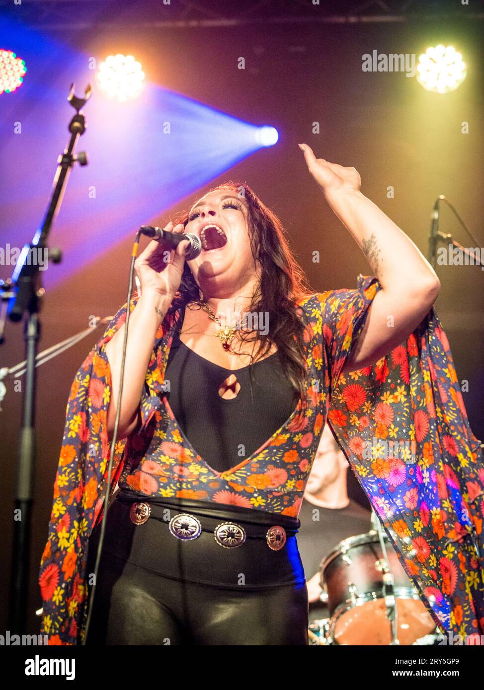 Caitlin Krisko on vocals Stock Photo - Alamy