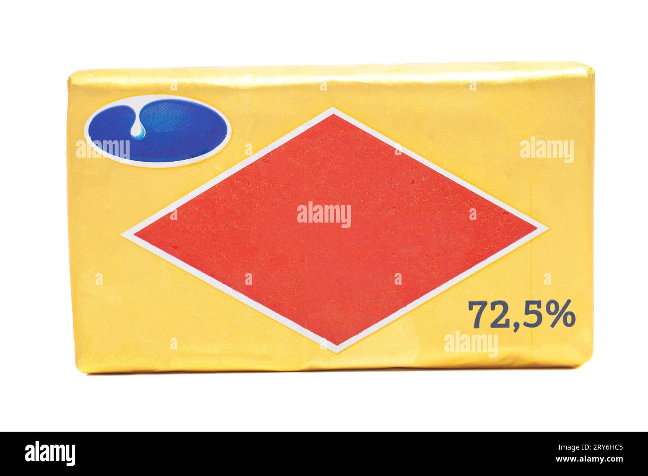 Stick of wrapped butter isolated on white background Stock Photo - Alamy