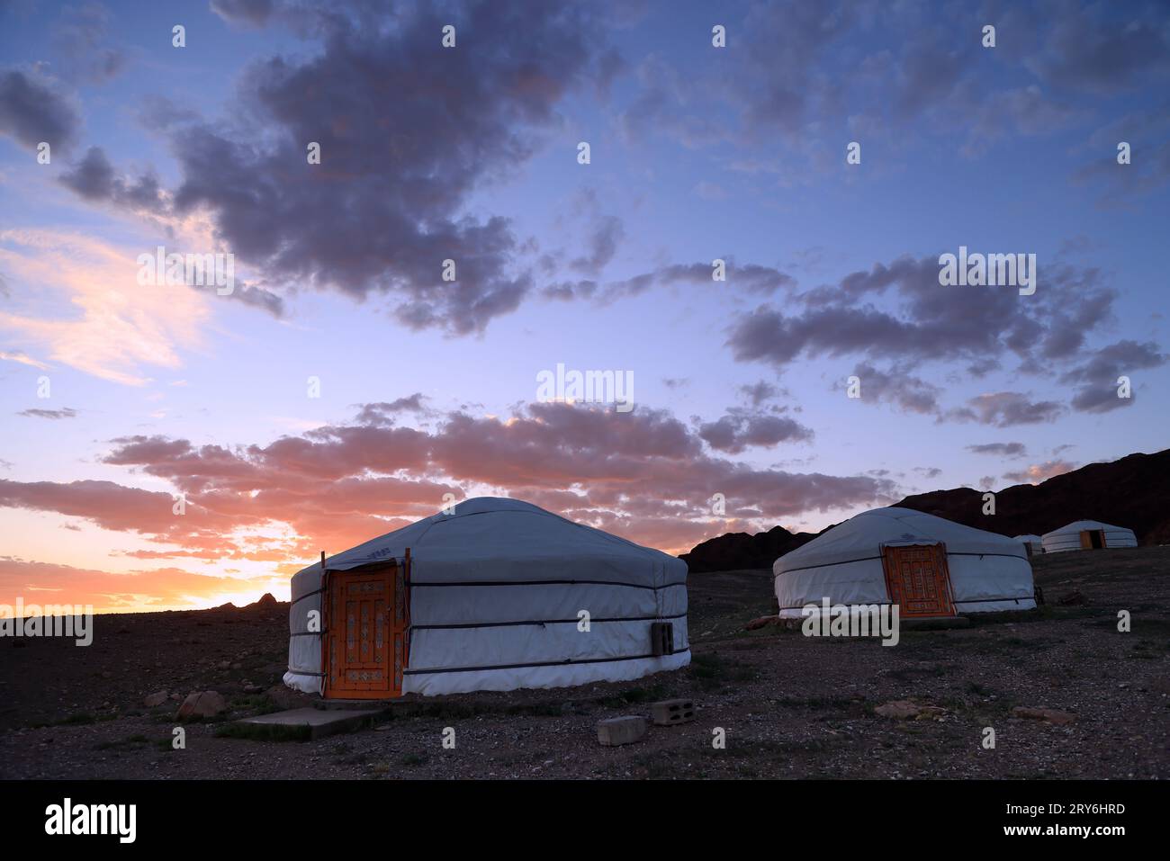 Mongolian nomadic house ger view hi-res stock photography and images ...