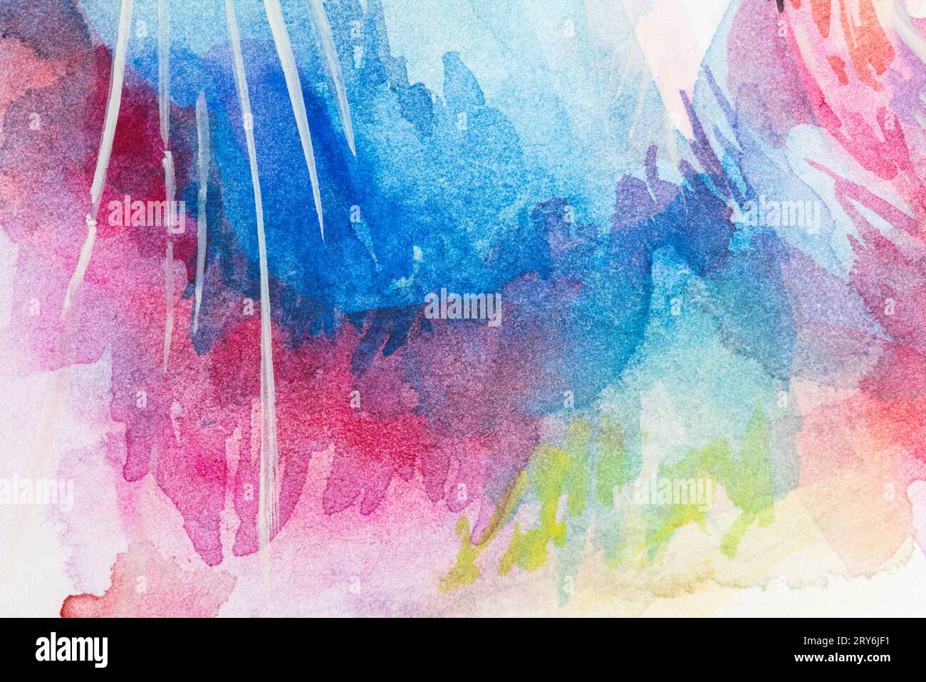 Watercolor paint stains. Background with faint texture and distressed ...