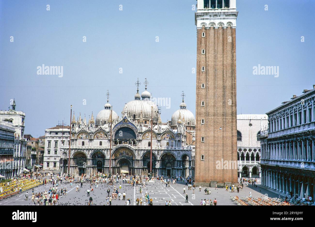 Piazza San Marco, St Mark's square, Venice, Italy 1969 Stock Photo - Alamy