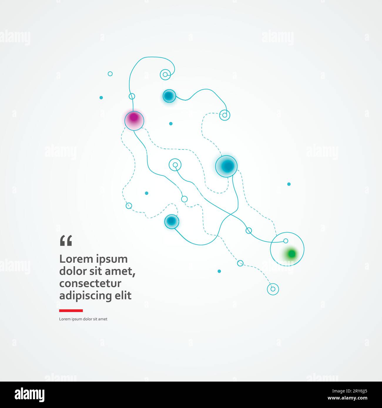 Abstract Graphic Design Withc Reative Dotted Communicate Cyan Vector Color Connection