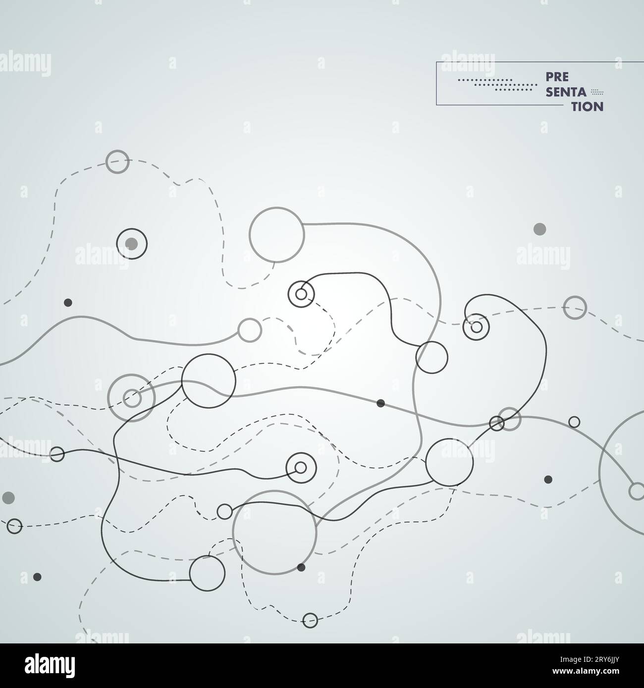 Abstract Grid And Molecular Science Pattern Vector Connection Atom Network Background Smooth