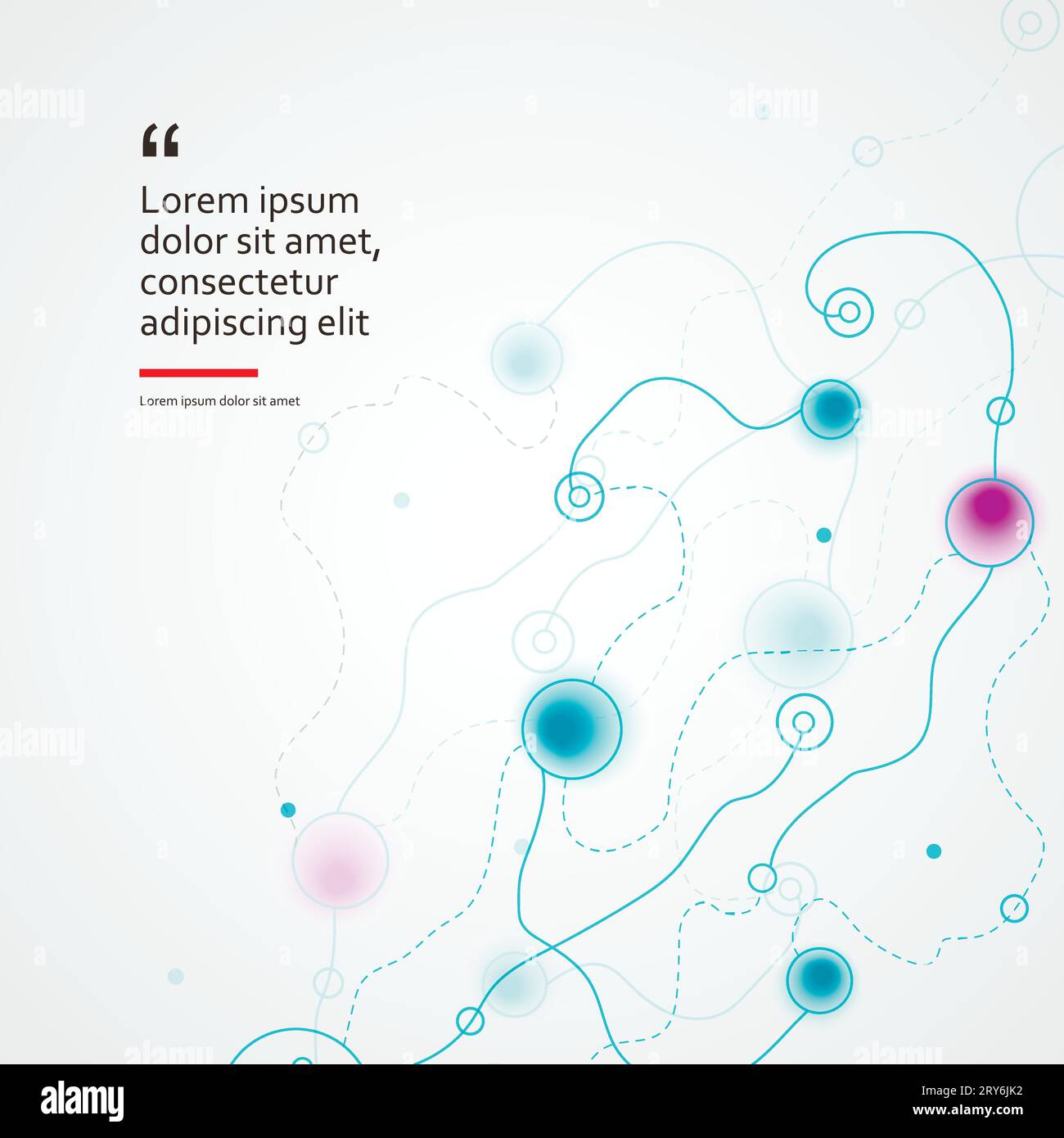 Abstract graphic design withc reative dotted communicate cyan. Vector ...