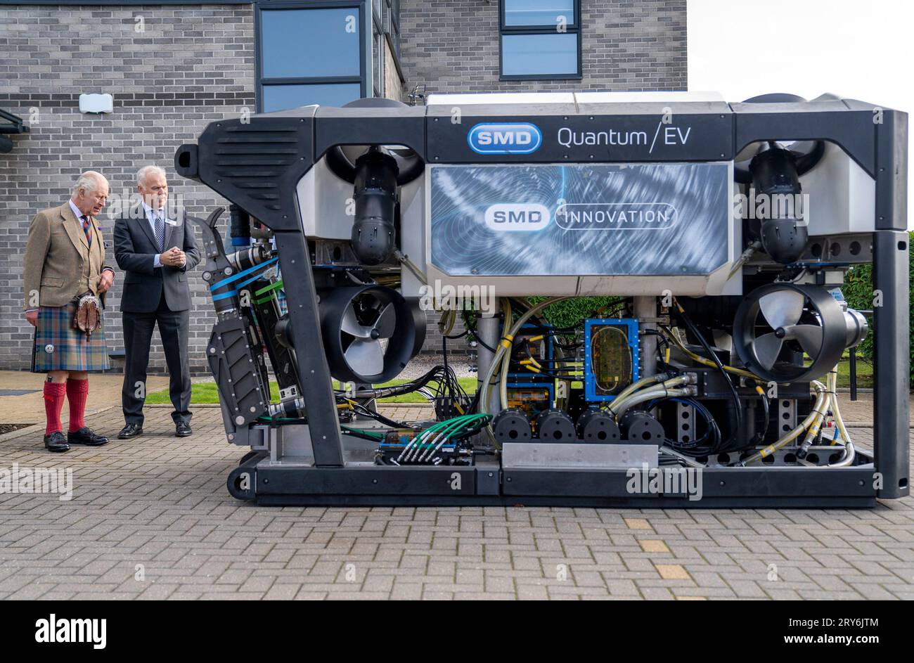 King Charles III, with Mike Jones, managing director of SMD (Soil ...