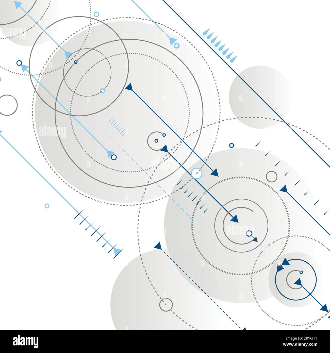 Vector Points And Lines Connecting Circles Background Geometric Abstraction Design With Lines