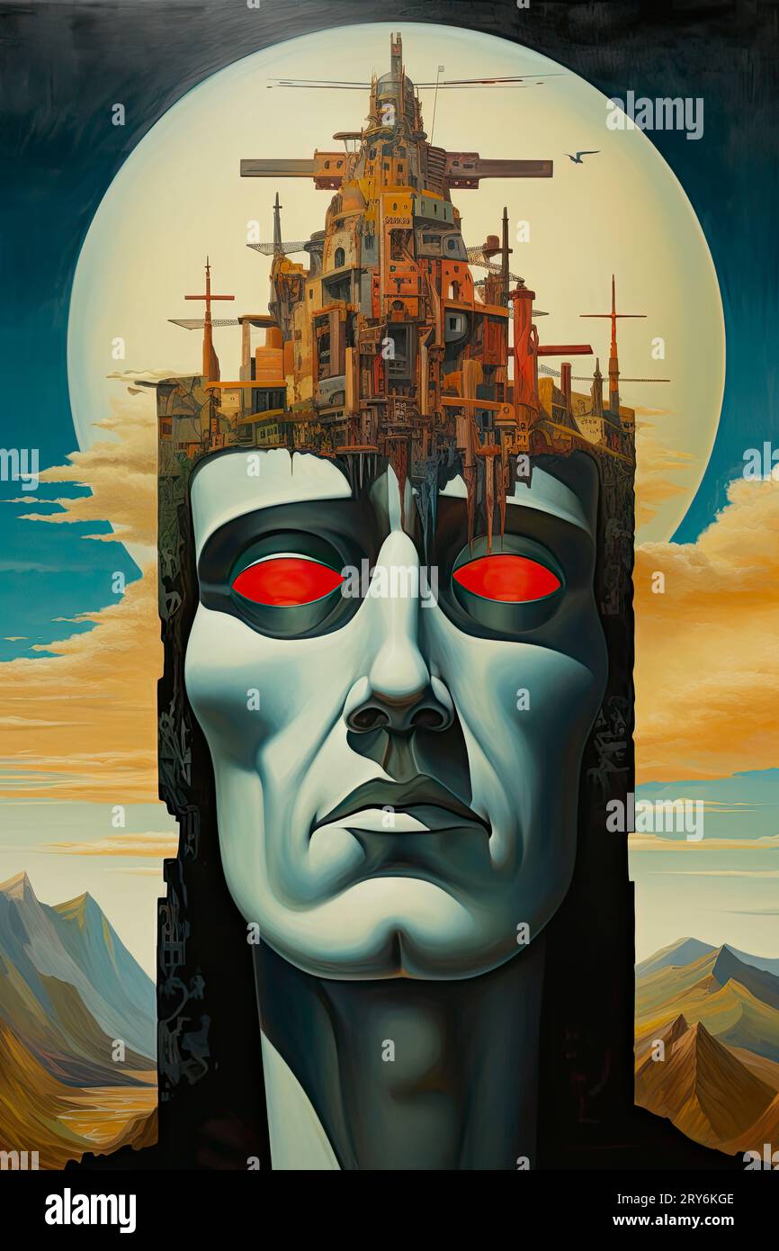 Surreal images of people in vertical format Stock Photo - Alamy