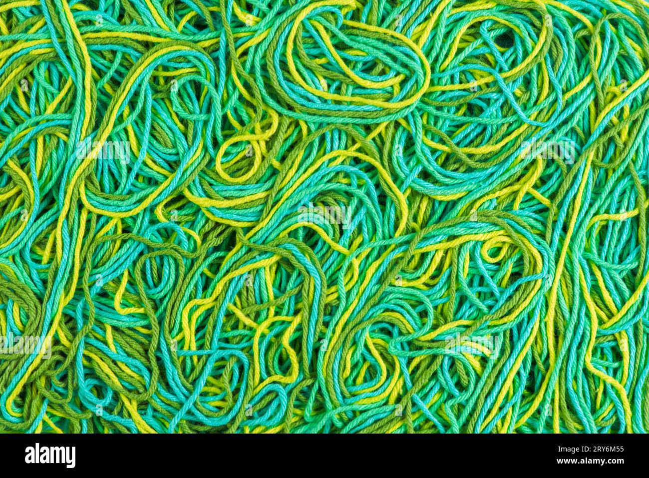 Colorful wool for knitting and weaving, multi colored tangled yarn ...