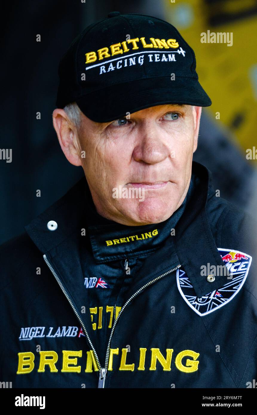 British pilot Nigel Lamb, Breitling sponsored pilot, at the Red Bull ...