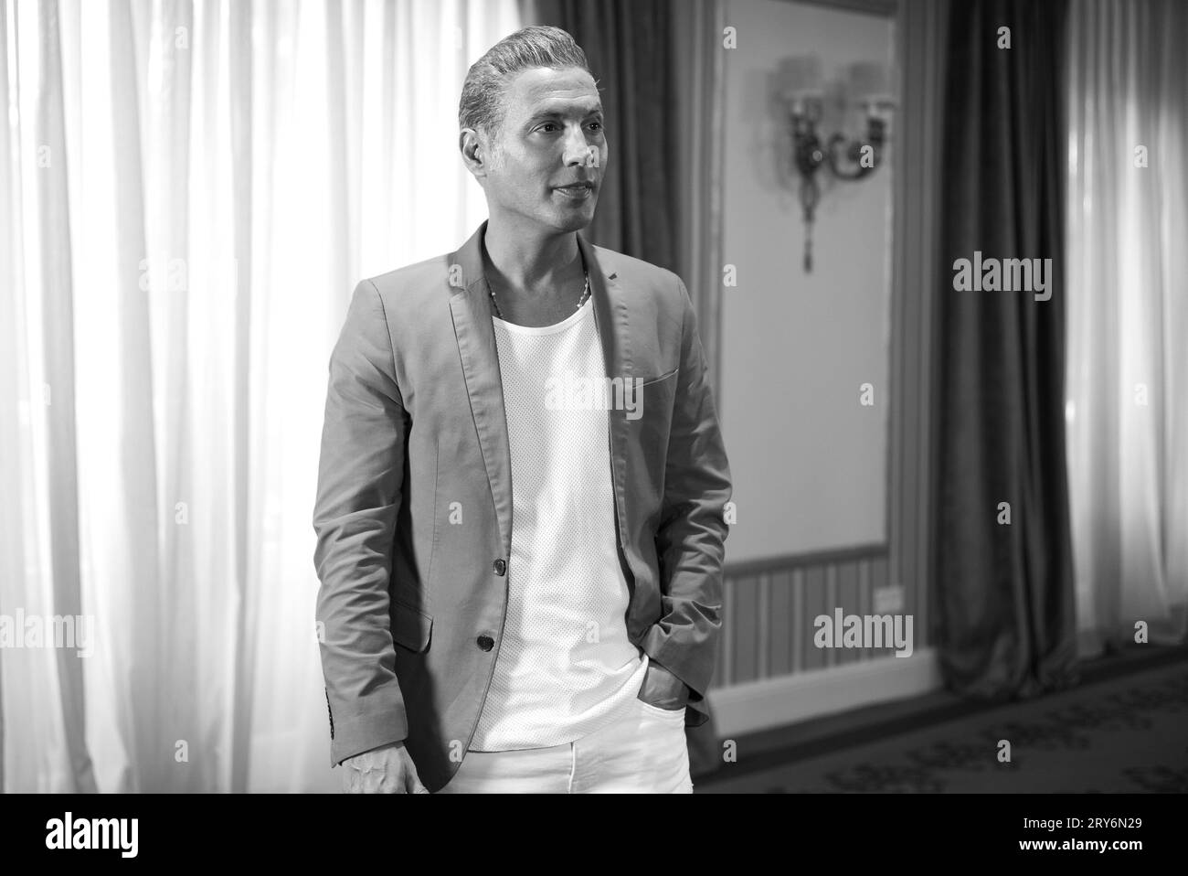 The singer Antonio Manuel Alvarez Velez, known artistically as Pitingo ...
