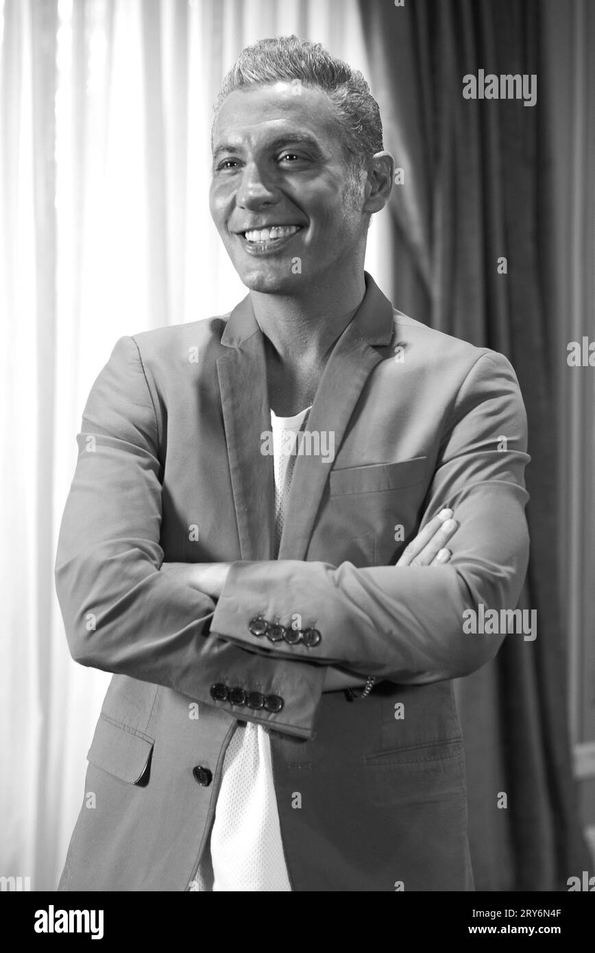 The singer Antonio Manuel Alvarez Velez, known artistically as Pitingo ...