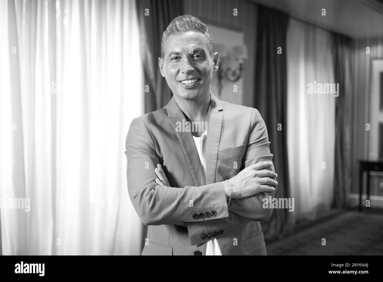 The singer Antonio Manuel Alvarez Velez, known artistically as Pitingo ...