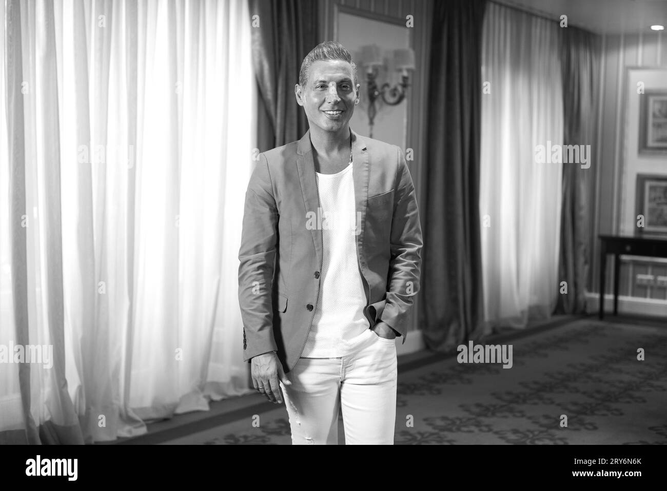 The singer Antonio Manuel Alvarez Velez, known artistically as Pitingo ...