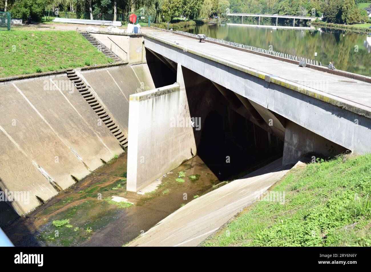 water channel or the Our reseroir Stock Photo - Alamy