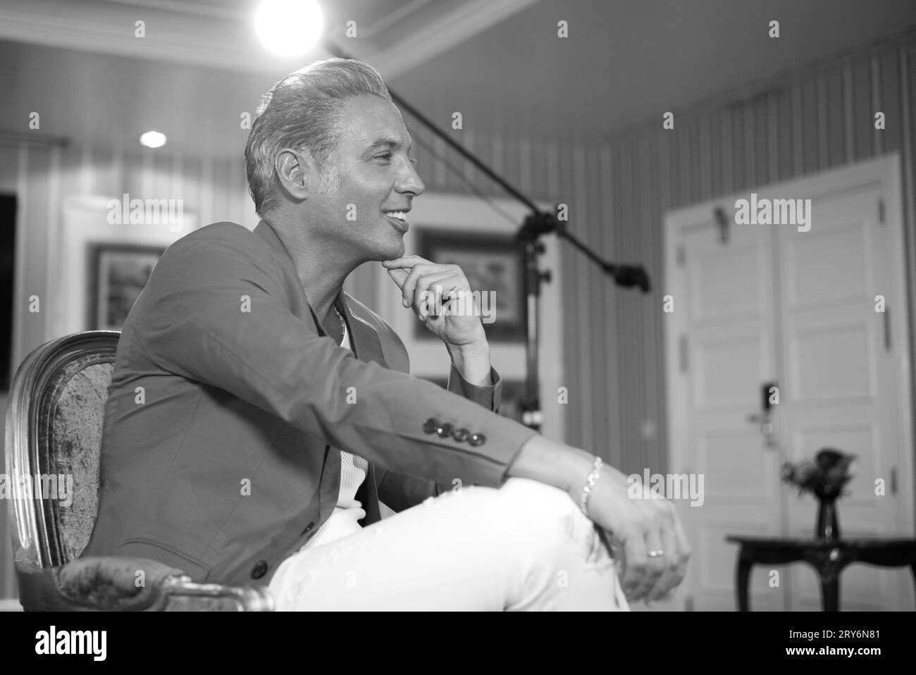 The singer Antonio Manuel Alvarez Velez, known artistically as Pitingo ...