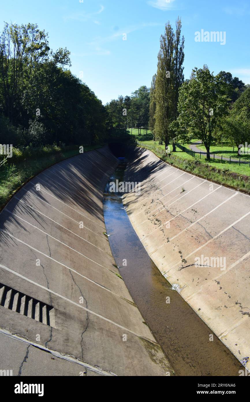 water channel or the Our reseroir Stock Photo - Alamy
